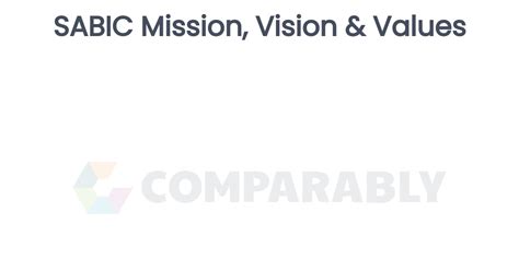 Sabic Mission Vision And Values Comparably