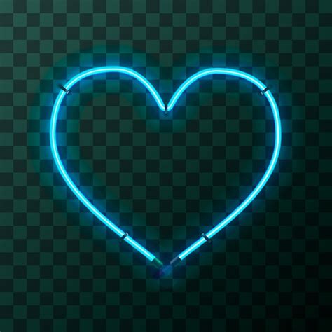 Blue Neon Heart Vectors And Illustrations For Free Download Freepik