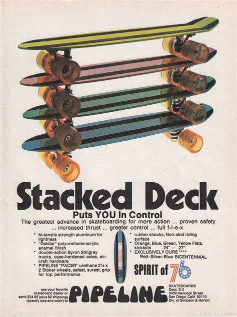 Pipeline Stacked Deck Skate And Annoy Galleries