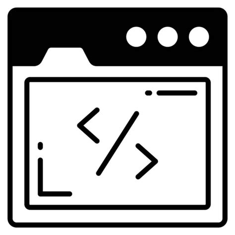 Programing Icon User Interface Vector Illustration Simple Vector Sign