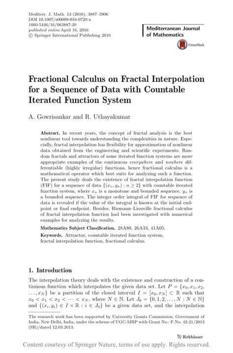 Fractional Calculus On Fractal Interpolation For A Sequence Of Data