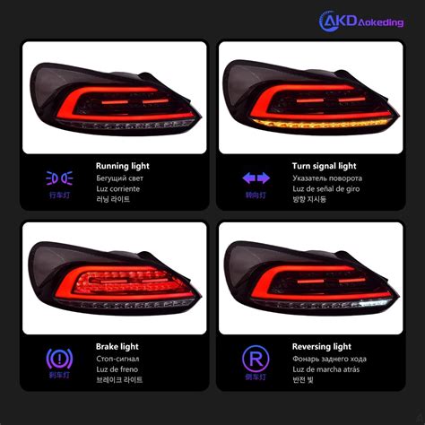 Akd Car Styling For Vw Scirocco Tail Lights 2009 2014 Dynamic Smoke Led