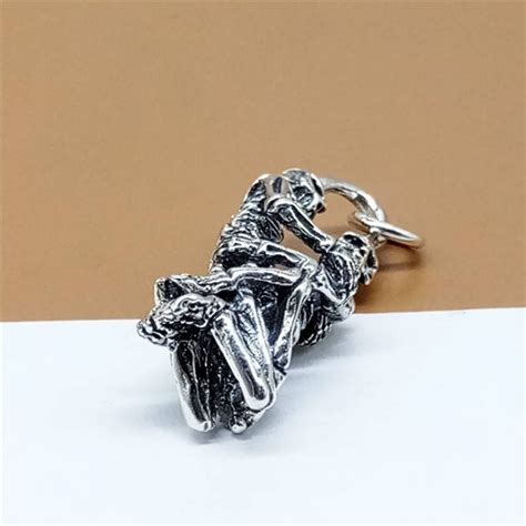 Sterling Silver Skull Sex Pendant Forever Love Sex Hug Etsy