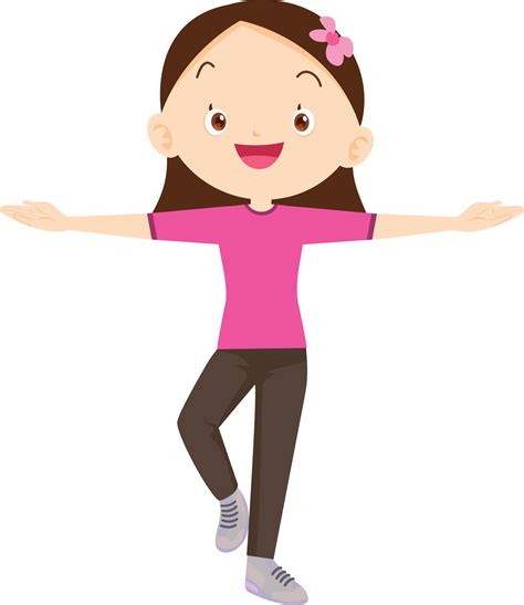 Cute People Training Exercise Cartoon Character 34095089 Png