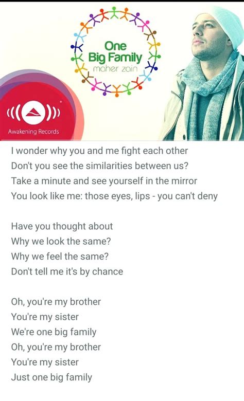 #maherzain.....'One Big Family' #Ahmed | Maher zain, Big family, Take that