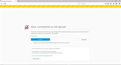 Java Selenium Firefox Webdriverexception Reached Error Page About