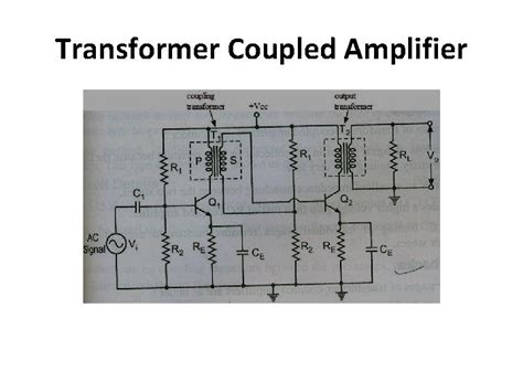 Transformer Coupled Amplifier Circuit