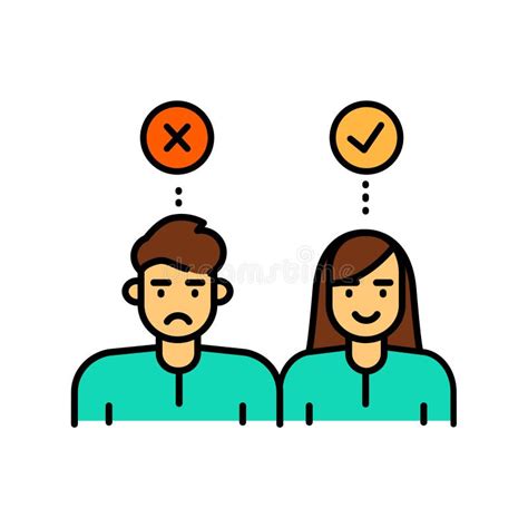 Social Exclusion Color Flat Icon For Digital And Print Projects Stock Illustration