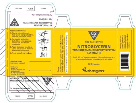 Nitroglycerin Transdermal Fda Prescribing Information Side Effects And Uses