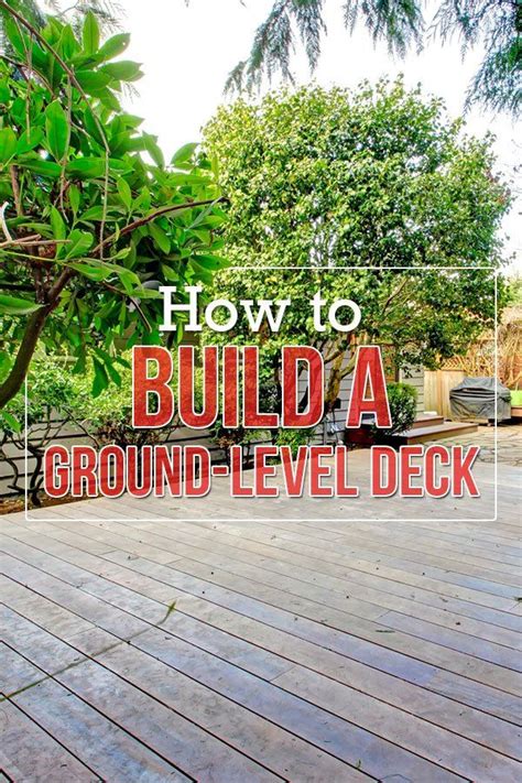 Build A DIY Platform Deck In Steps Platform Deck Building A Deck How To Level Ground