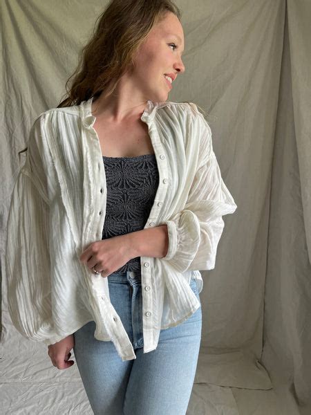 Free People Valley Button Up Refined Peddler Apparel