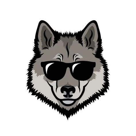 Wolf Glasses Vector Art Stock Images Depositphotos