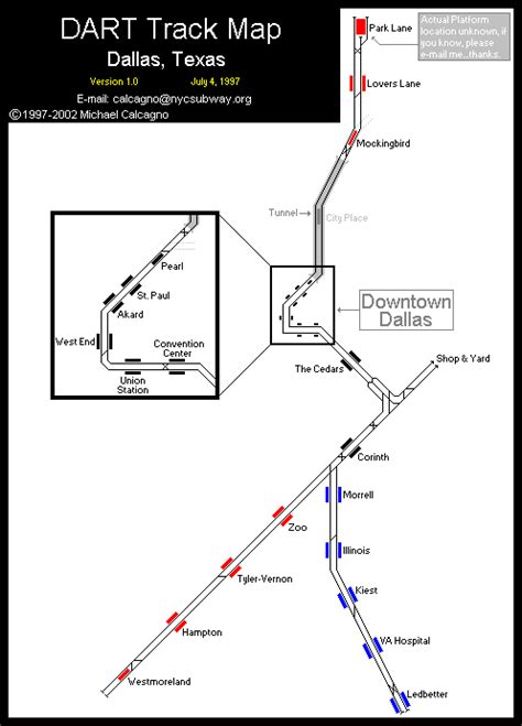 Dallas Dart Station Map Hawkinsrails Dallas Area Rapid Transit