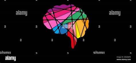 Abstract Human Brain Artificial Intelligence New Technology Science Futuristic Background