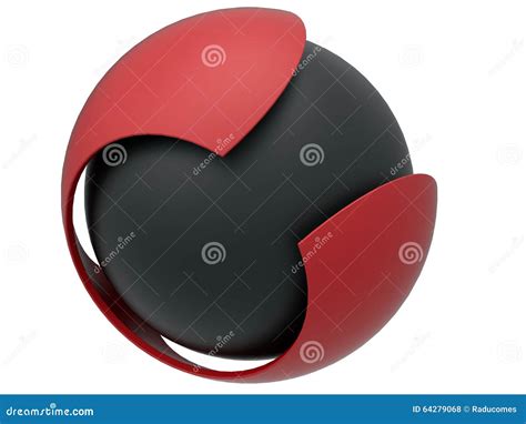 sphere core concept stock illustration illustration of ball 64279068
