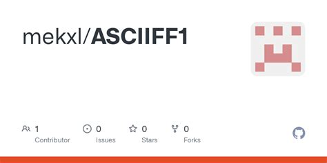 GitHub Mekxl ASCIIFF