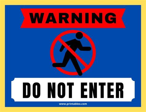 78 Printable Do Not Enter Sign Printableocom