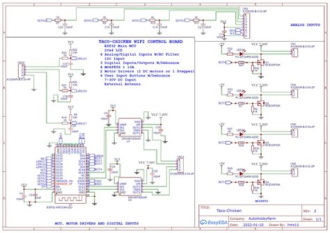 Esp32 Based Control Board Mosfet Revision Pcb