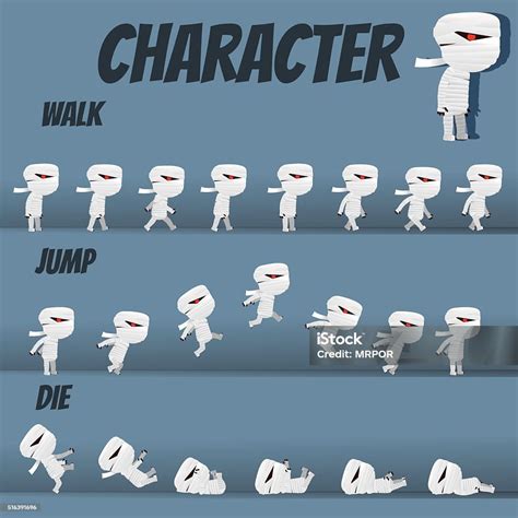Character Sprites Mummy Stock Illustration Download Image Now