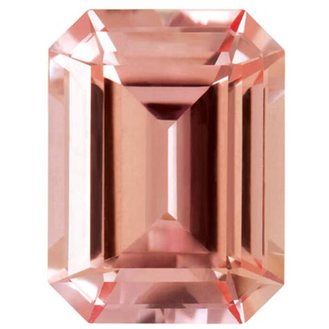 Asscher Lab Created Peach Sapphire Do Amore