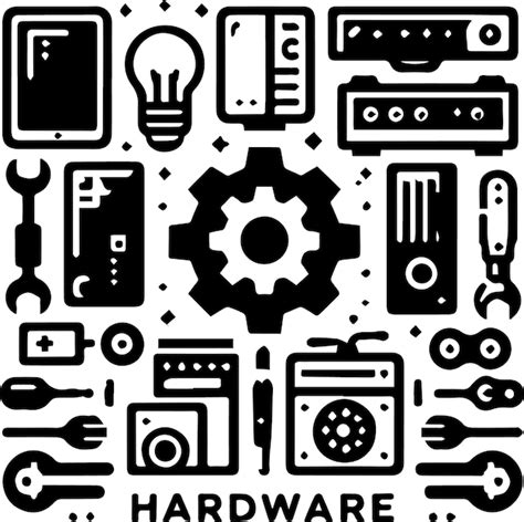 Premium Vector Computing Vector Silhouette