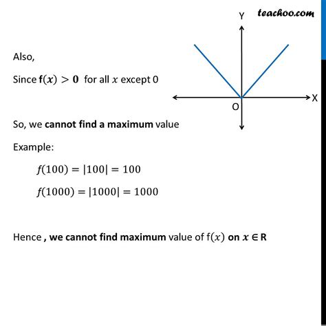 Find Maximum And Minimum Values Of Modulus X Example Teachoo