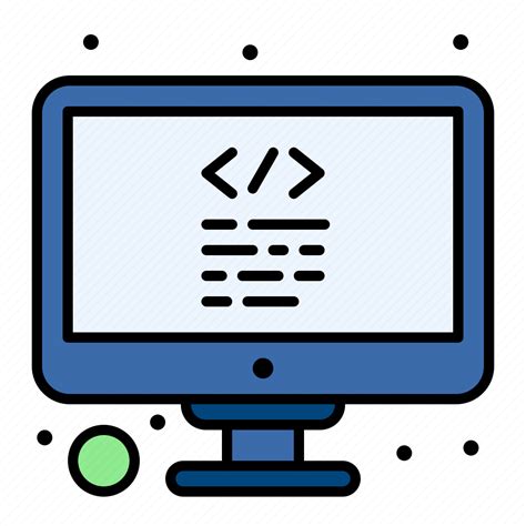 Coding Lcd Programming Screen Icon Download On Iconfinder