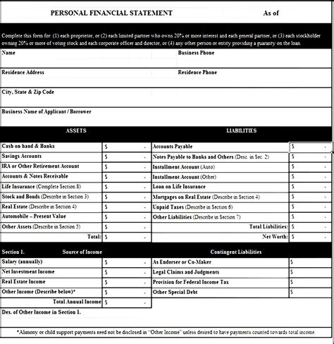 Casual Personal Financial Inventory Template Tracking List Excel