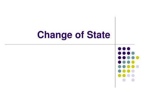 PPT - Change of State PowerPoint Presentation, free download - ID:6691426