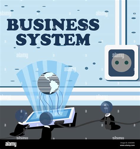 Text Caption Presenting Business System Word Written On A Method Of Analyzing The Information