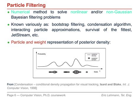Particle Filtering In Computer Vision 2003 Pdf Physics Science