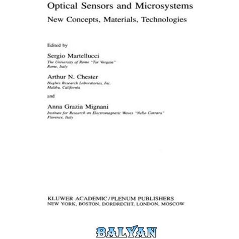 خرید و قیمت دانلود کتاب Optical Sensors And Microsystems New Concepts