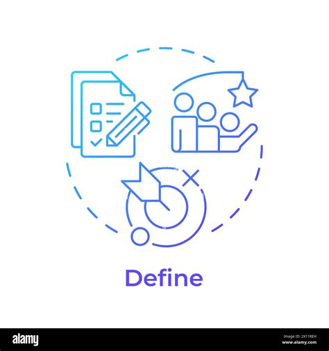 Sigma Define Blue Gradient Concept Icon Stock Vector Image And Art Alamy