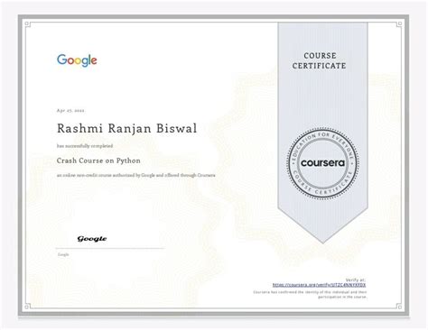 Rashmi Ranjan Biswal On Linkedin Capgeminiengineering Pythondeveloper Coursecompletion