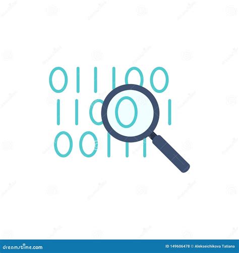 Bit Byte Flat Icon Stock Vector Illustration Of Data 149606478