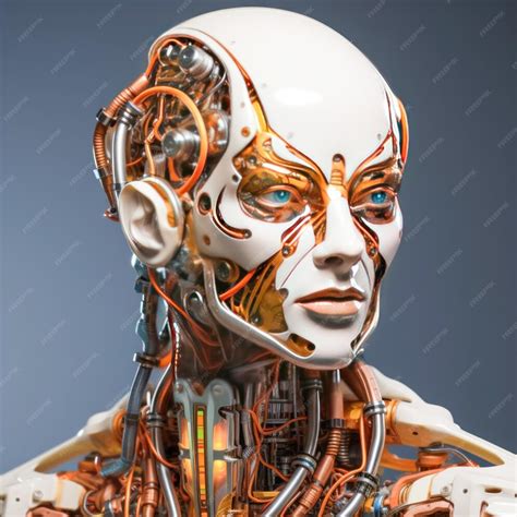 Premium Photo Humanoid Female Robot Skeleton
