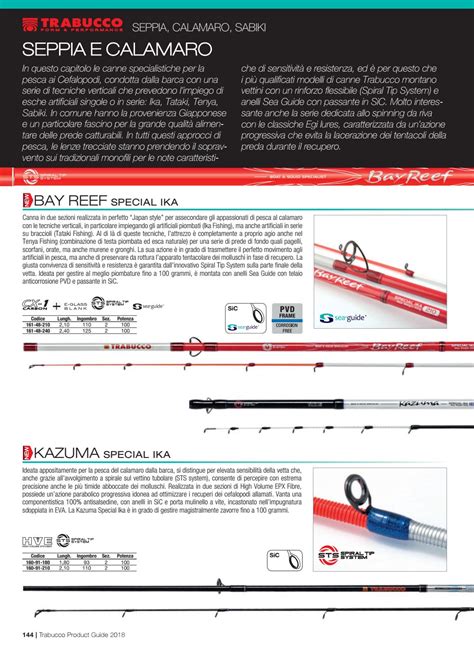 Catalogo trabucco 2018 italia articoli pesca sportiva by Trabucco ...