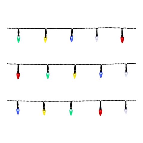 10 Multicolour Led Without Timer Function String Lights With 12m Green