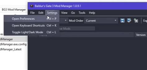 how to use bg3 mod manager
