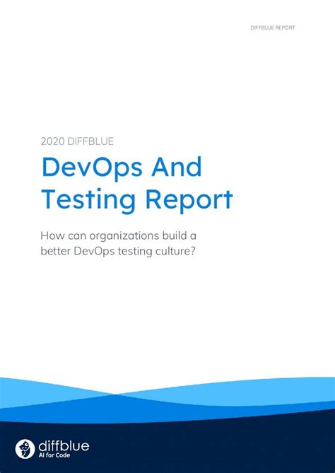 pdf 2020 diffblue devops and testing report teams testing and
