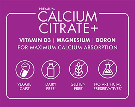 Glamour Nutrition Calcium Citrate Magnesium Vitamin D3 Boron