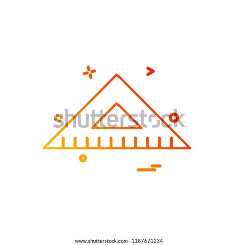Geometry Scale Icon Design Vector Stock Vector Royalty Free 1187671234 Shutterstock