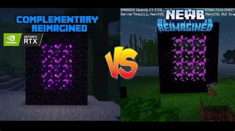 Newb X Reimagined Vs Compplementary Reimagined Shaders Best Shaders For