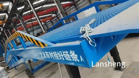 Lansheng Mobile Load Ramp Loading Ramp Loading Dock Ramp Scissor Lift Dock Ramp Container Load