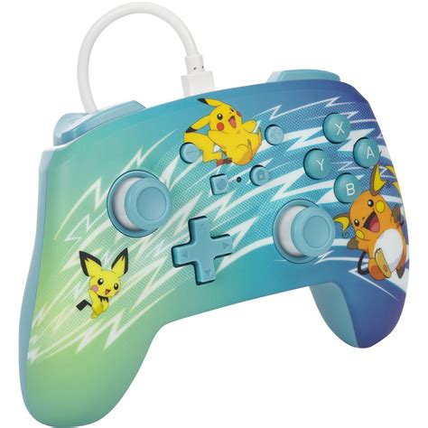 Powera Enhanced Wired Controller For Nintendo Switch Pikachu