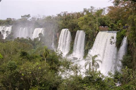 Overview Of Iguacu Waterfalls In Brazil Stock Image Image Of Park