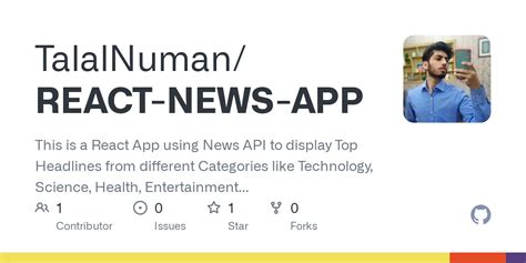 GitHub TalalNuman REACT NEWS APP This Is A React App Using News API To Display Top Headlines