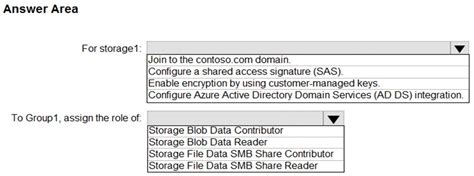 HOTSPOT Your Network Contains An On Premises Active Directory Domain Named Contoso That