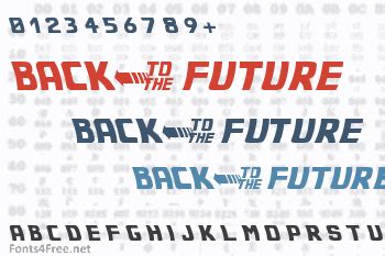 Back To The Future Logo Font