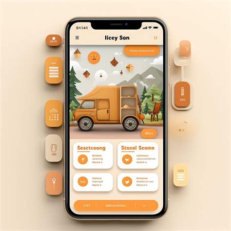 Premium Photo Mobile App Layout Design Of Stationery Delivery With Organized And Functional